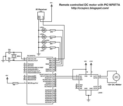 Remote Controlled Dc Motor Using Pic16f877a Microcontroller
