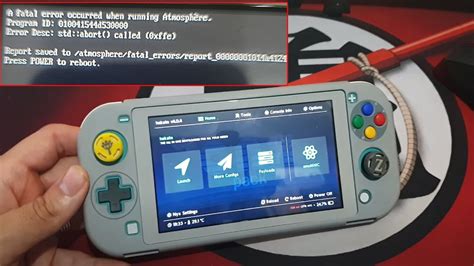 Nintendo Switch Desbloq A Fatal Erro Ocurred When Running Atmosphere