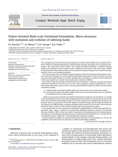 PDF Failure Oriented Multi Scale Variational Formulation Micro Structures With Nucleation And
