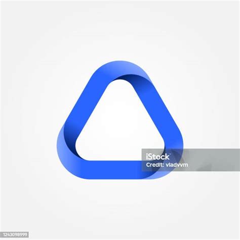 삼각형 로고입니다 기하학적 요소를 설계합니다 기업 기술 미디어 스타일 템플릿 벡터 디자인 스톡 벡터 일러스트레이션 0명에 대한