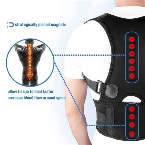 Thoracic Back Brace Posture Corrector Magnetic Support For Neck Shou Gogadz Shop