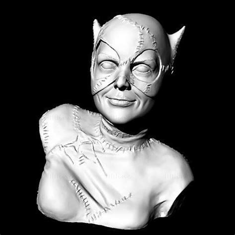 Catwoman Bust 3d Model Ready To Print