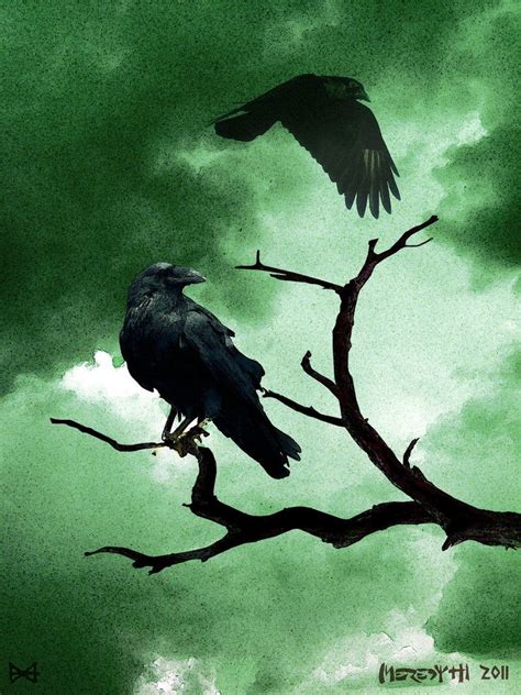 Hugin And Munin By Meredyth On Deviantart Les Runes Norse Runes Norse