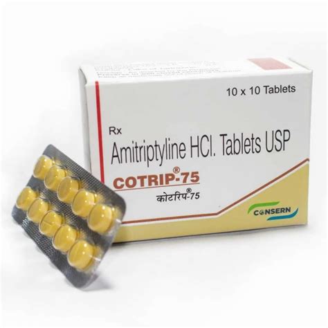 Amitriptyline Hci Tablets Usp 75 Mg At Rs 390 Box In Mumbai Id 2850525534633