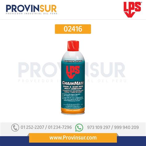 Lubricante De Molibdeno Para Cadena Y Cable De Acero 02416 Lps