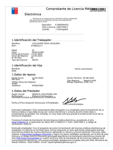 Licencia Medica Electronica Pdf