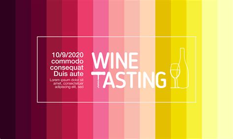 와인 이벤트 파티 축 하 또는 프리 젠 테이 션을 위한 디자인 배경 와인 색상 그라데이션 및 컬러 줄무늬 포도주 시음에 대한