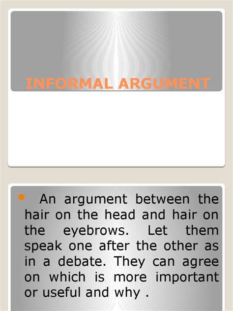 Informal Argument Pdf
