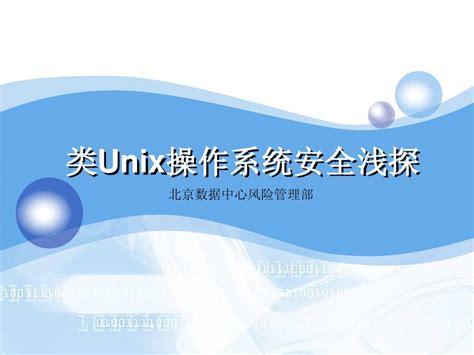 类unix操作系统安全浅探 word文档在线阅读与下载 无忧文档