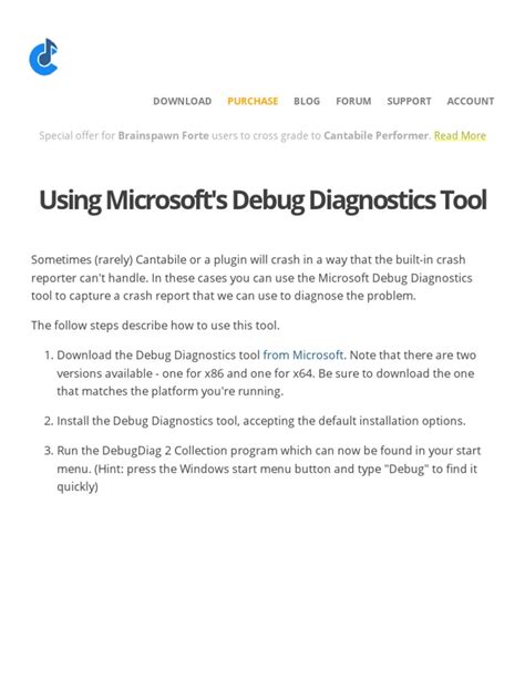 How To Use Microsoft Debugdiag Tool Pdf