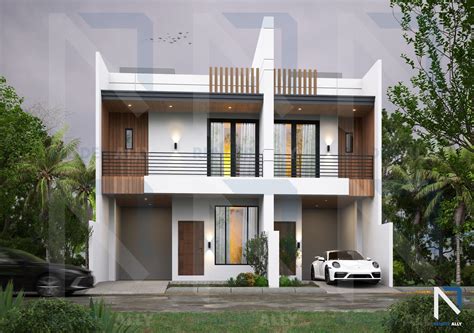 Render Exterior Visualization Project A 3d Visualization Of A 2 Storey Residential House
