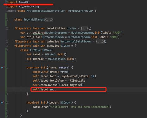 appcode 2020 1 don t support code complete · issue 670 · snapkit