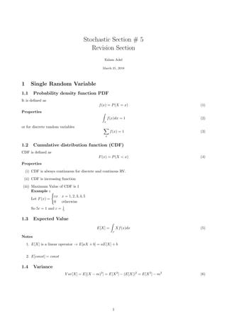 Section Stochastic PDF