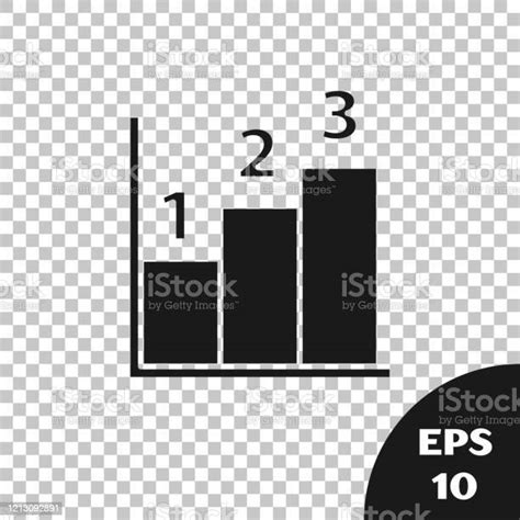 검은 그래프 일정 차트 다이어그램 인포 그래픽 투명 한 배경에 격리 원형 그래프 아이콘 벡터 일러스트레이션 0명에 대한 스톡