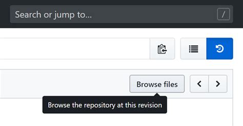 browsing repository at any revision in the web interface visualsvn