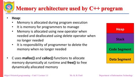 Unit 5 Lecture 111 Dynamic Memory Management Youtube