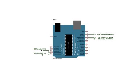 project arduino kalender digital animasi dot matrix