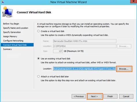 How To Deploy A SecureEdge VTx On Hyper V Barracuda Campus