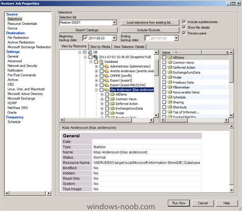 Exchange And Symantec Backup Exec Restore Scenarios Exchange Windows Noob Com