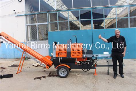 12 Ton 20ton Small Hydraulic Wood Log Splitter Firewood Processor With 14hp Kohler Engine