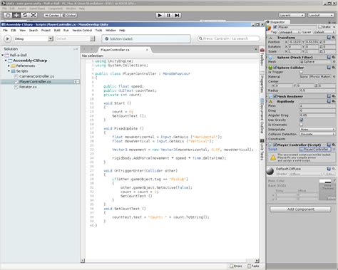Roll A Ball Video 7 Error Questions And Answers Unity Discussions