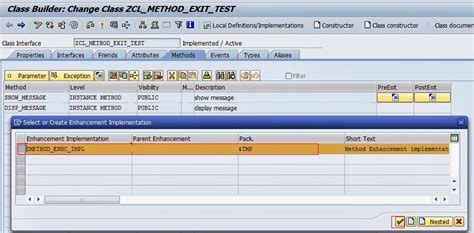 techsap se24 method pre exit post exit and overwrite exit