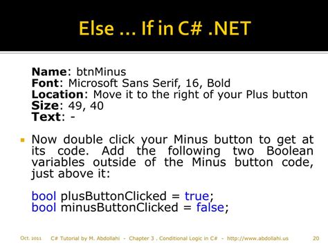 Ppt Chapter 3 Conditional Logic In C Net Powerpoint Presentation