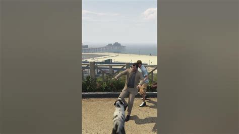 Gta 5 Майкл и собака без намордника Прикол в ГТА 5 Gta Gta5 Grandtheftautov Youtube