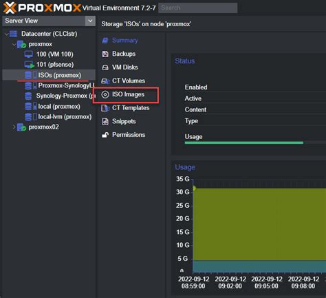 Proxmox Create Iso Storage Location Disk Space Error Virtualization Howto