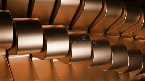 Rotating Metal Corners In Spiral Design Bends Of Metal Spiral Moving In Space Stock