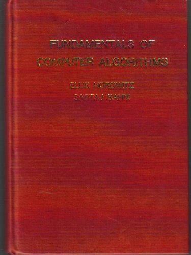 Fundamentals Computer Algorithms De Sahni Horowitz Iberlibro