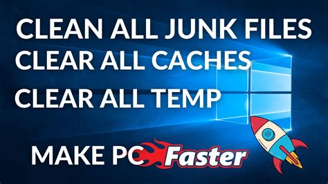 How To Clean All Caches Temp Junk Files In Windows MAKE PC FASTER YouTube