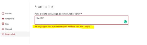 Sharepoint Link To A Shared Drive Folder Not Working Sharepoint Stack