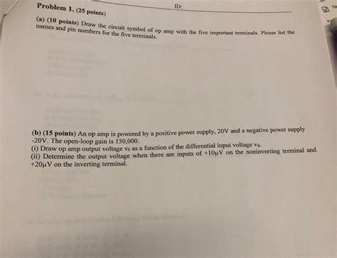 Solved Problem Points ID Points Draw The Chegg