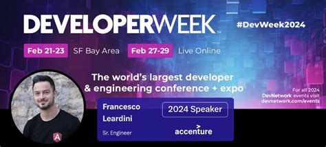 Francesco Leardini On Linkedin Web Devweek2024 Javascript Webdev Conference Learning