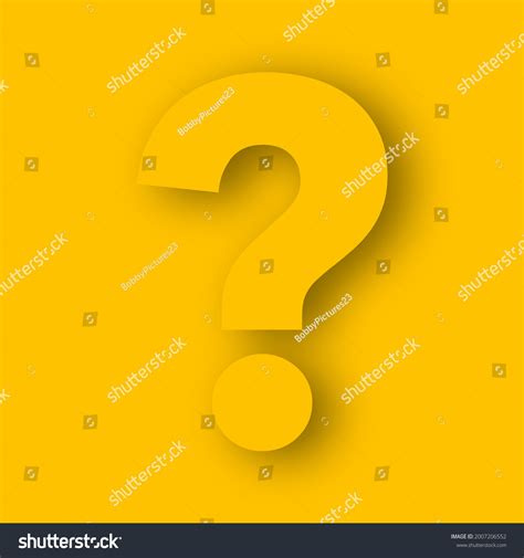 Modern Yellow Question Mark Vector Illustration Stock Vector Royalty Free 2007206552