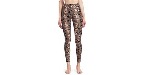 commando python print faux leather leggings lyst uk
