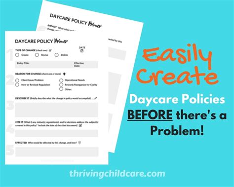 Daycare Policies And Procedures At Amelia Woodhouse Blog