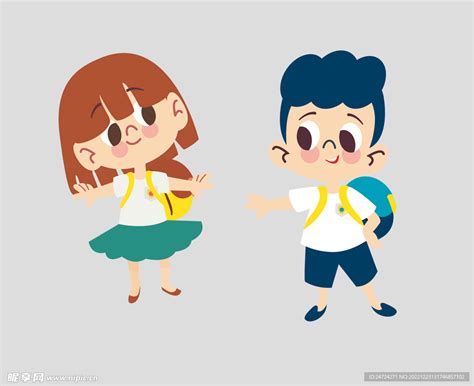 卡通男孩女孩设计图儿童幼儿人物图库设计图库昵享网nipiccn