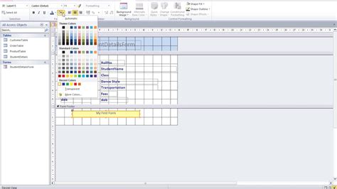 Microsoft Access 2010 Working With Forms Youtube