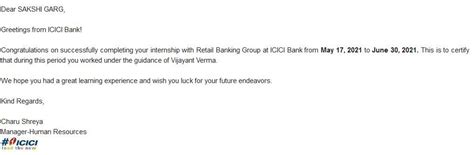 Sakshi Garg On Linkedin Summerinternship Icicibank Banking Learning 34 Comments