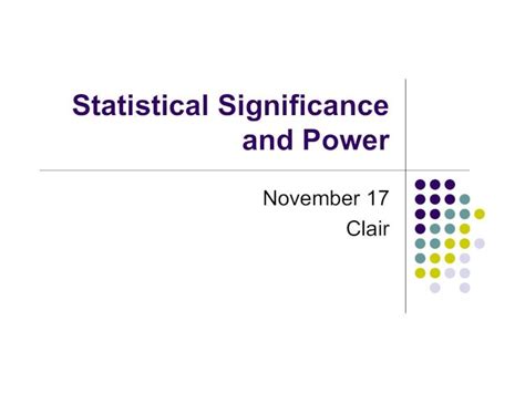 Pdf Statistical Significance And Power Dokumentips
