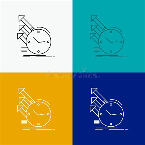 Detection Inspection Of Regularities Research Icon Over Various Background Line Style