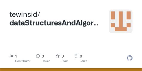 Github Tewinsid Datastructuresandalgorithm
