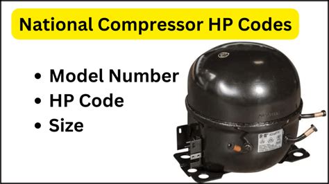 Refrigerator Hp Power Trace And Compressor Value All National