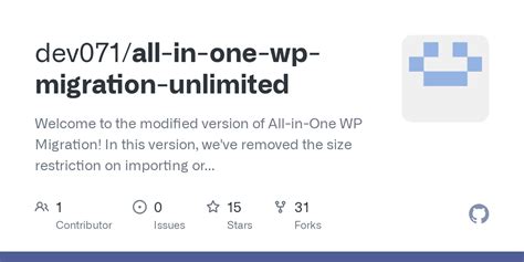 All In One Wp Migration Unlimitedall In One Wp Migrationphp At Main · Dev071all In One Wp