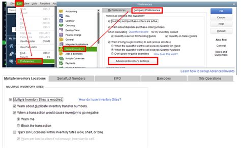 How To Turn On Advanced Inventory In Quickbooks Transnational Computer Llc