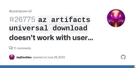 `az Artifacts Universal Download` Doesnt Work With User Assigned Managed Identities · Issue