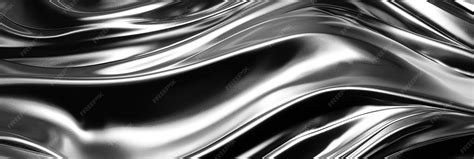 Premium Ai Image Silver Gradient Background With Molten Liquid Metal