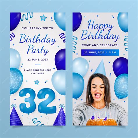 Шаблон оформления дня рождения Бесплатно векторы